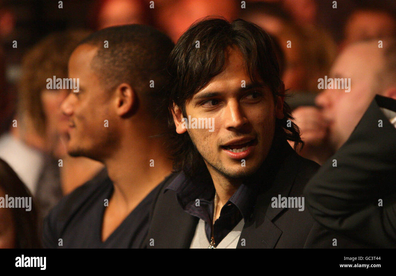 Manchester City player Roque Santa Cruz watches from the crowd during ...
