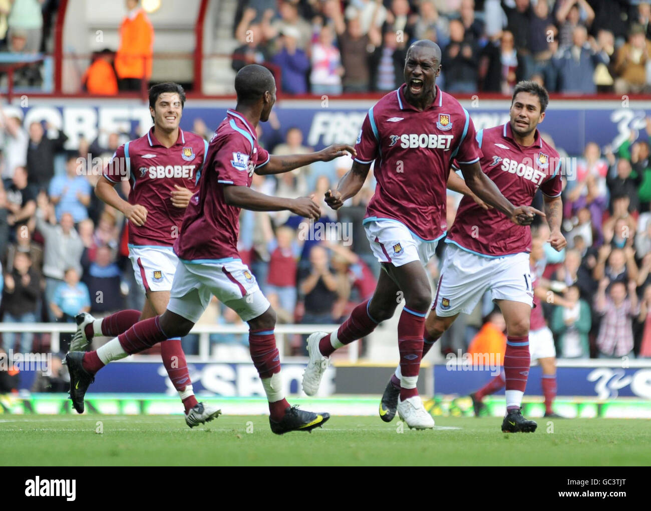 West ham uniteds carlton cole during the match hi-res stock photography ...