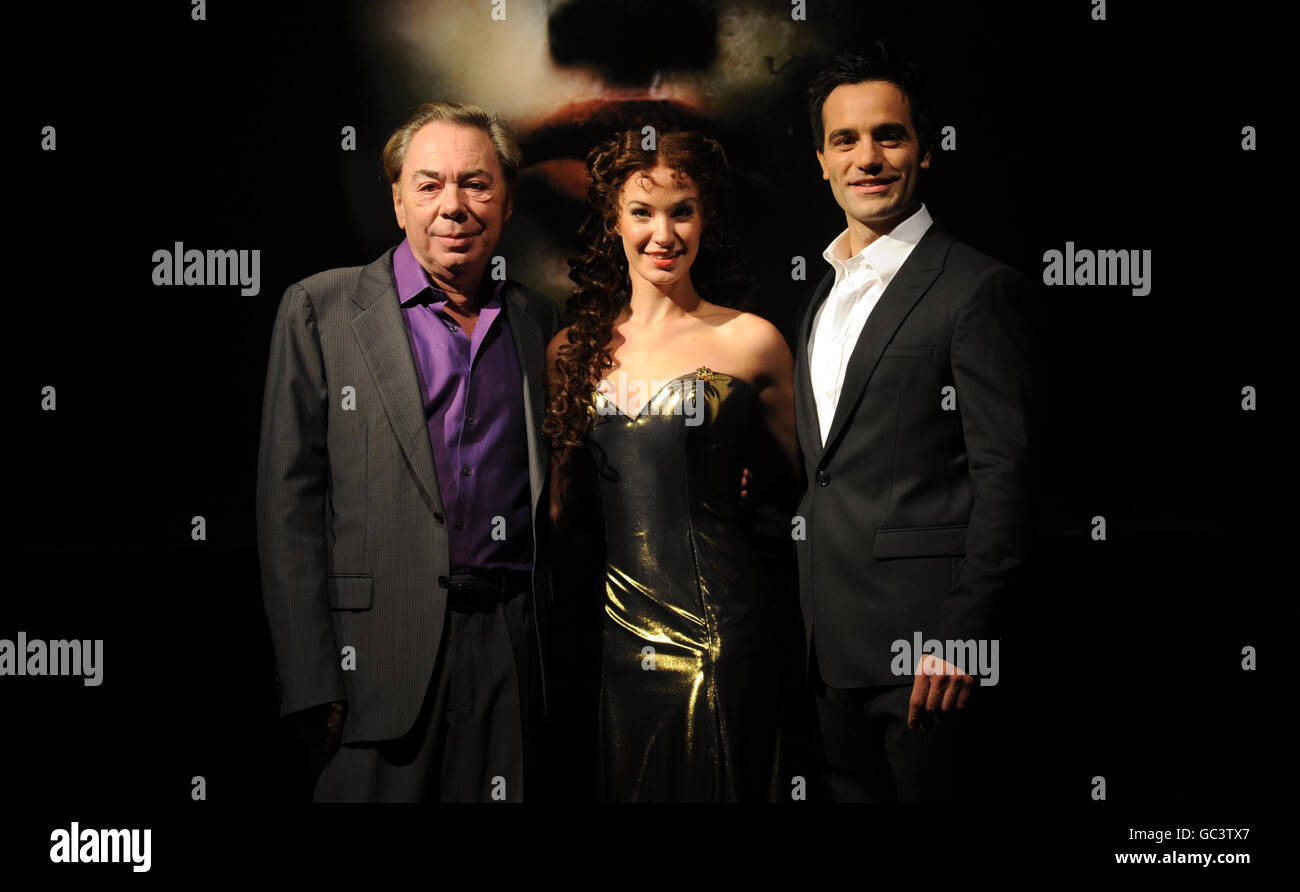 Left To Right Andrew Lloyd Webber Sierra Boggess Who Plays Christie And Ramin Karimloo Who