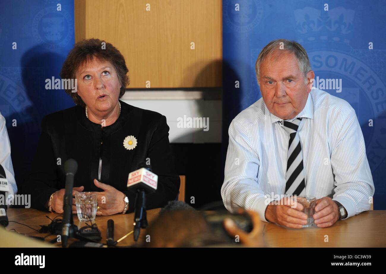 Steve and Pat Hall at a press conference held in Bath regarding the ...