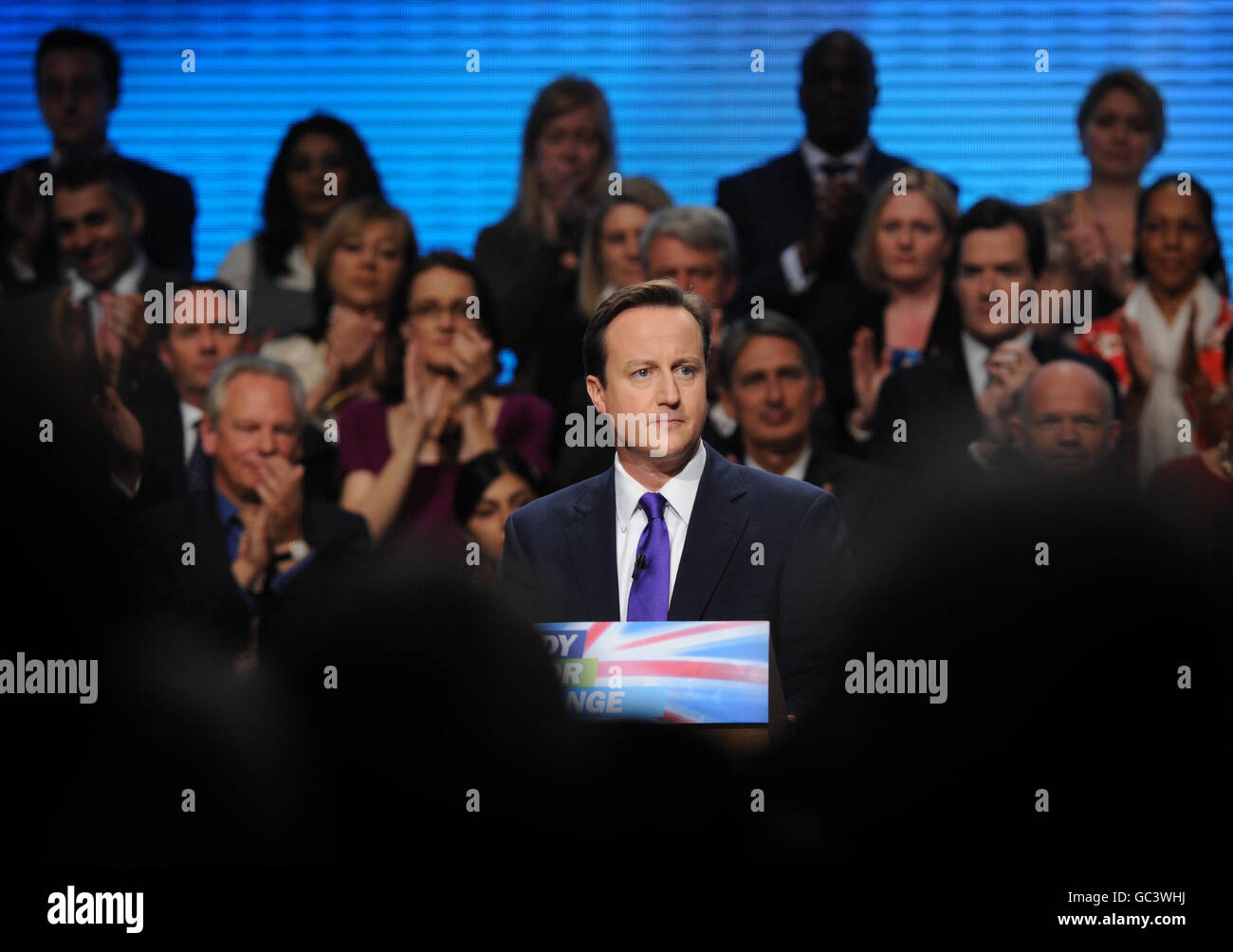 Conservative Party leader David Cameron delivers his keynote speech to ...
