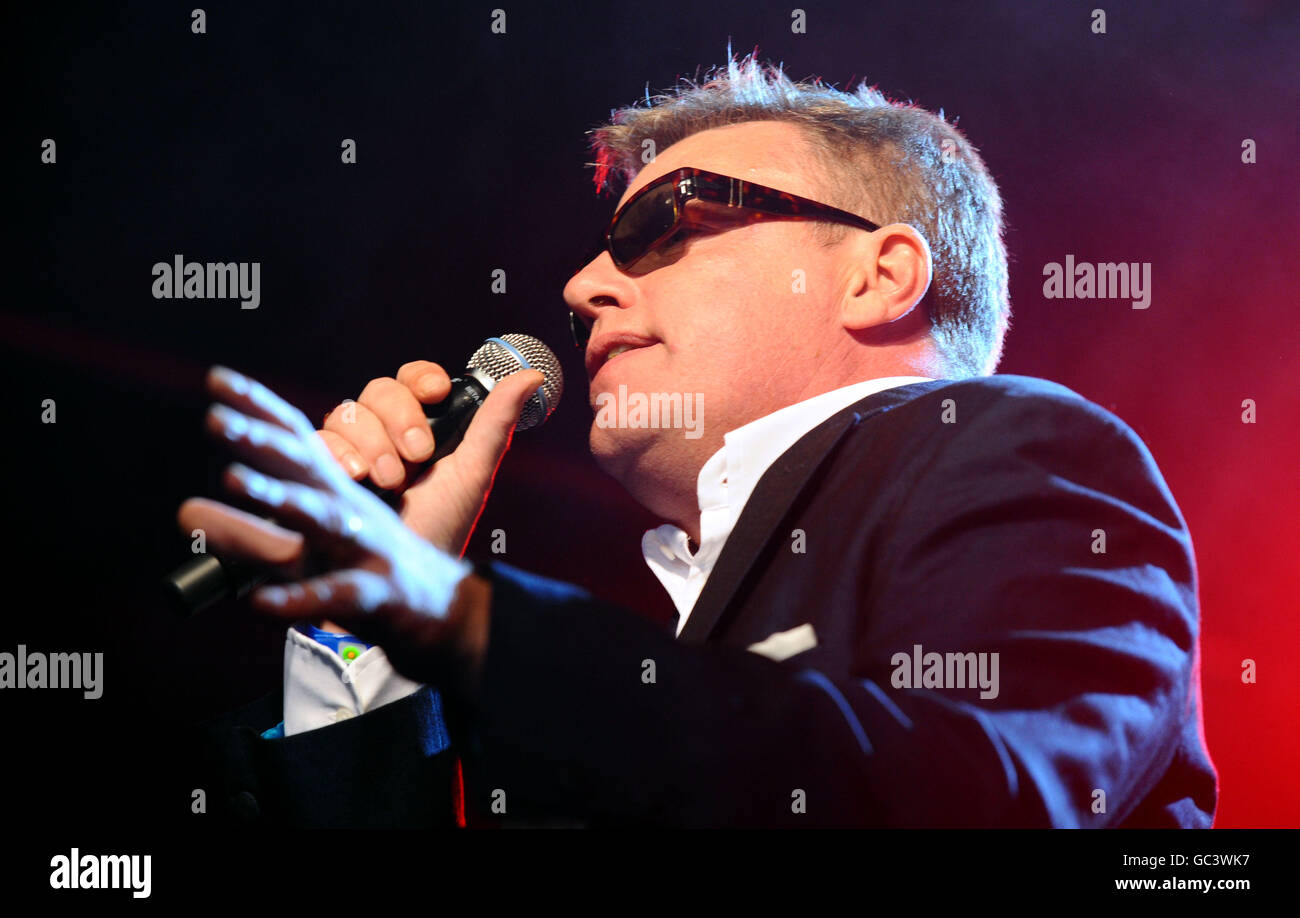 Suggs of Madness performs at Absolute Radio's 1st birthday as part of ...