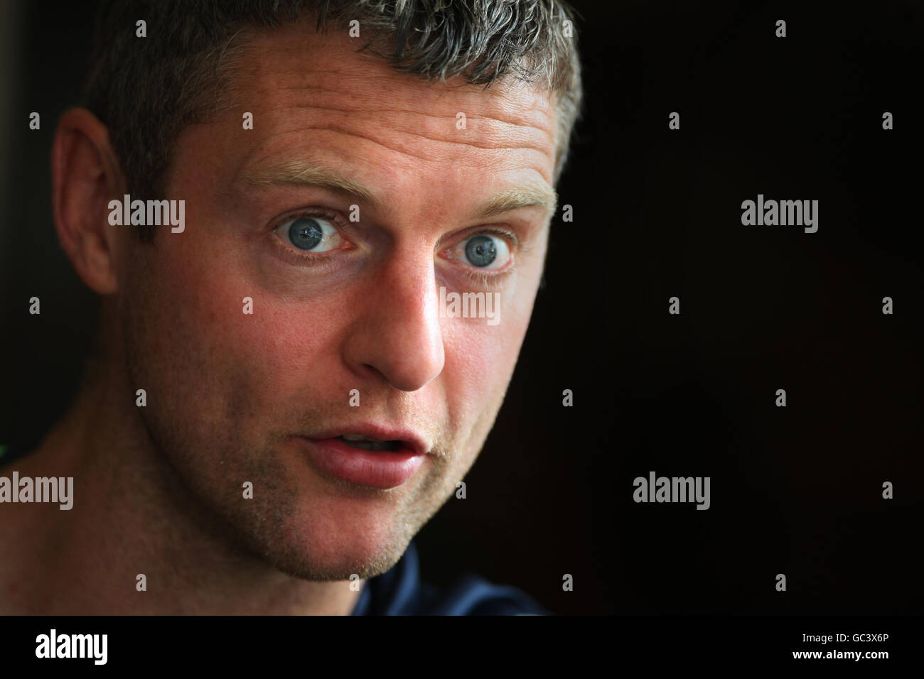 Northern Ireland's Stephen Craigan during a press conference at the ...