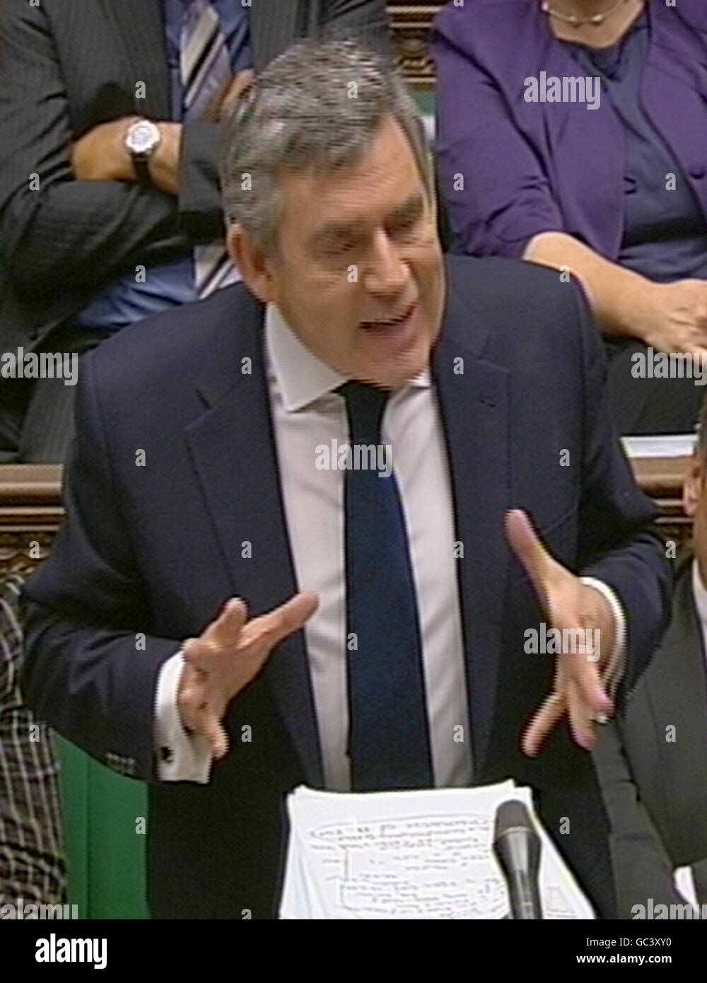 Brown statement on troops in Afghanistan and Pakistan Stock Photo - Alamy