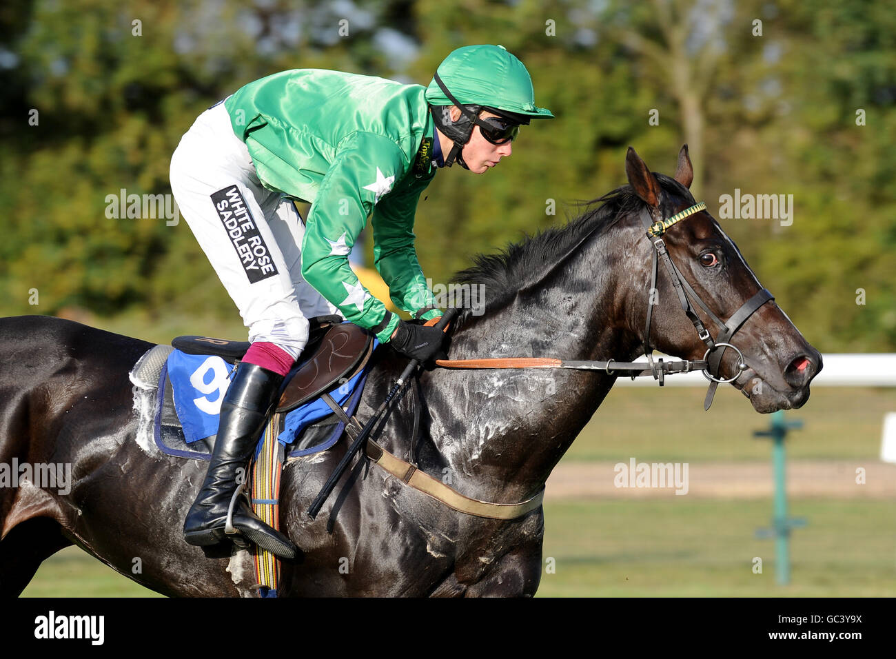 Jockey James Reveley on Haka Dancer during the Spreadex - Sports And ...