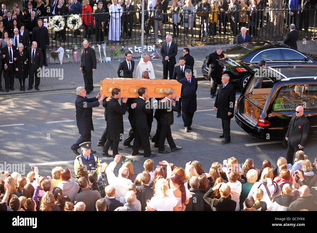 The Funeral Of Boyzone Singer Stephen Gately High Resolution Stock ...