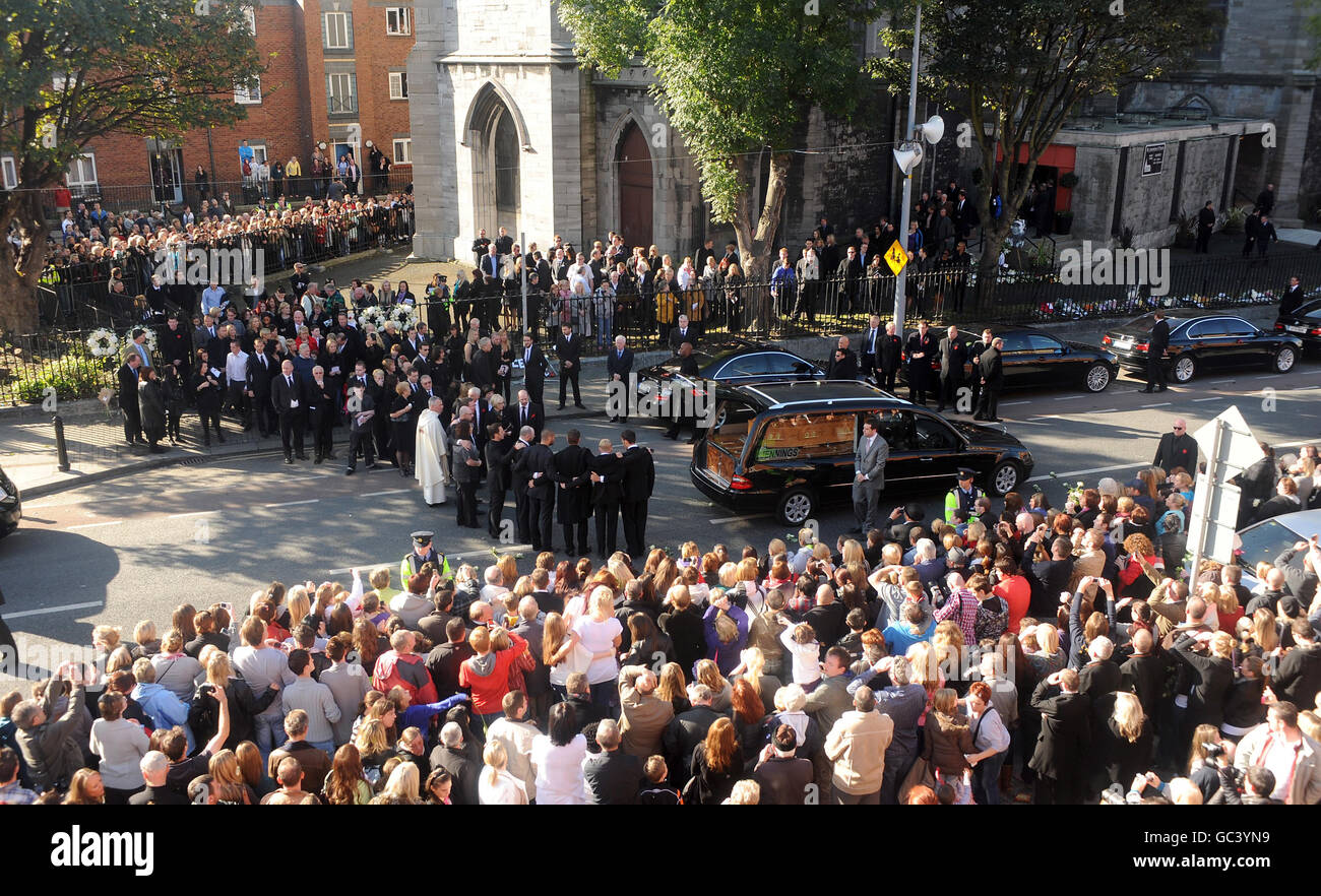Stephen Gately funeral Stock Photo - Alamy