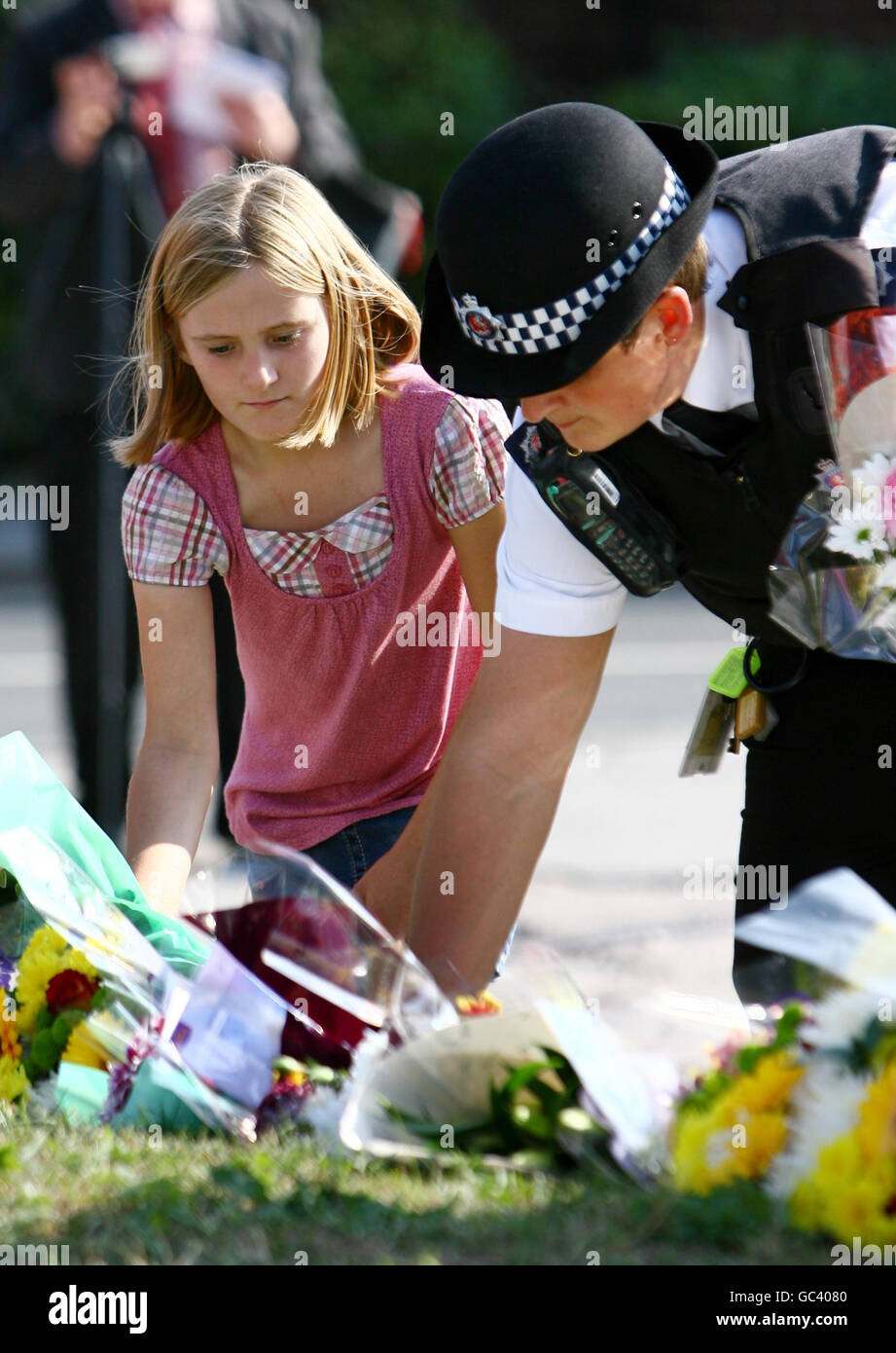 Two pedestrians killed after car mounts pavement Stock Photo - Alamy