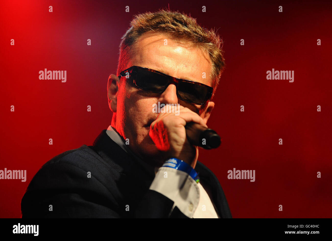 Suggs from Madness performs at Absolute Radio's 1st birthday as part of ...