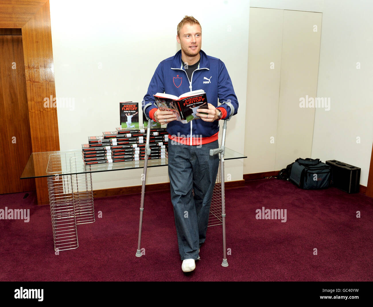 Andrew Flintoff launches his new book 'Andrew Flintoff: Ashes to Ashes ...