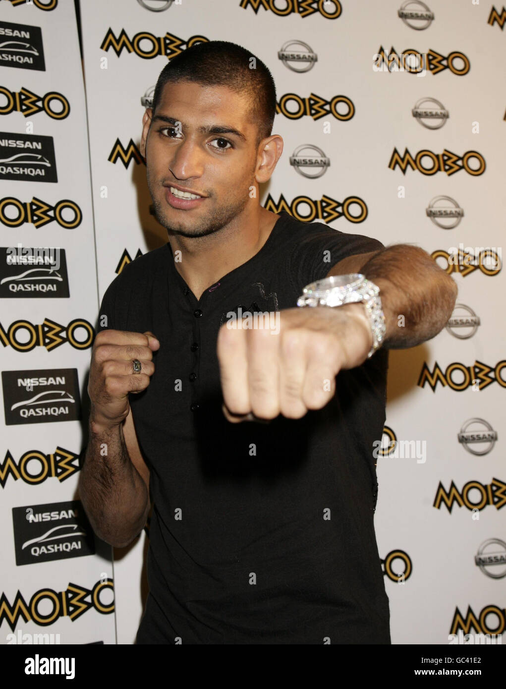 Half length celebrity showbiz boxer arriving aftershow party hi-res ...