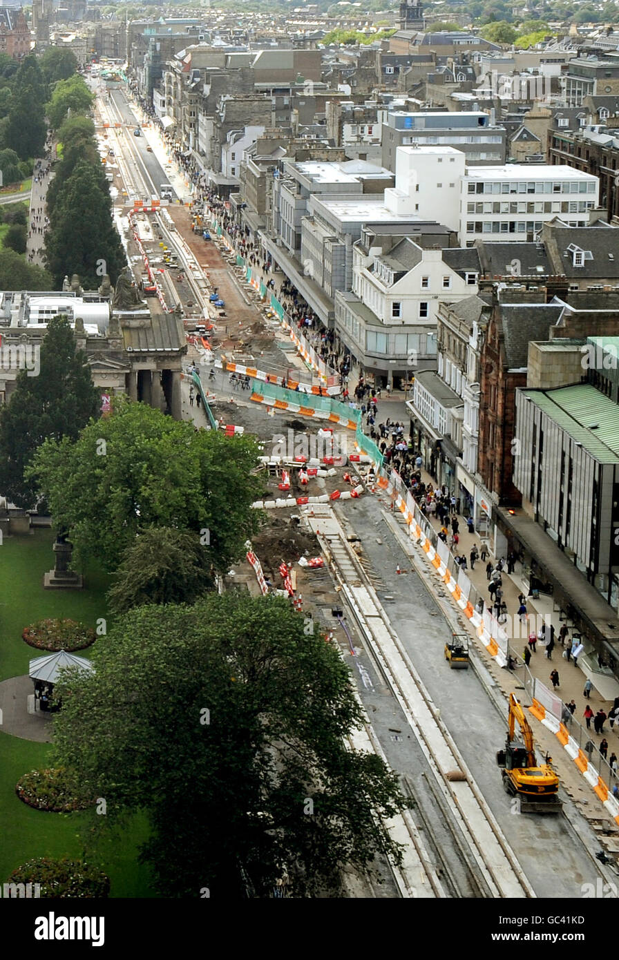 Edinburghs tram project hi-res stock photography and images - Alamy