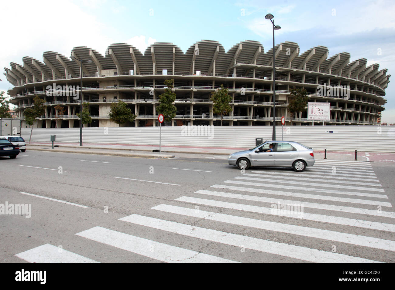 A general view of the Nuevo Estadio Valencia, Valencia's new stadium ...