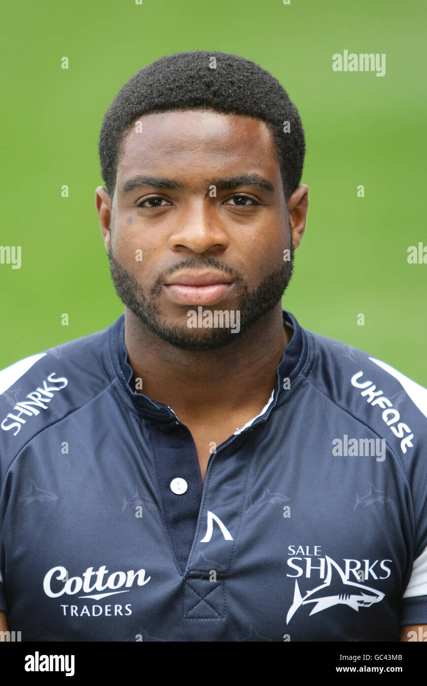 Rugby Union - Sale Sharks Photocall - Edgeley Park Stock Photo - Alamy