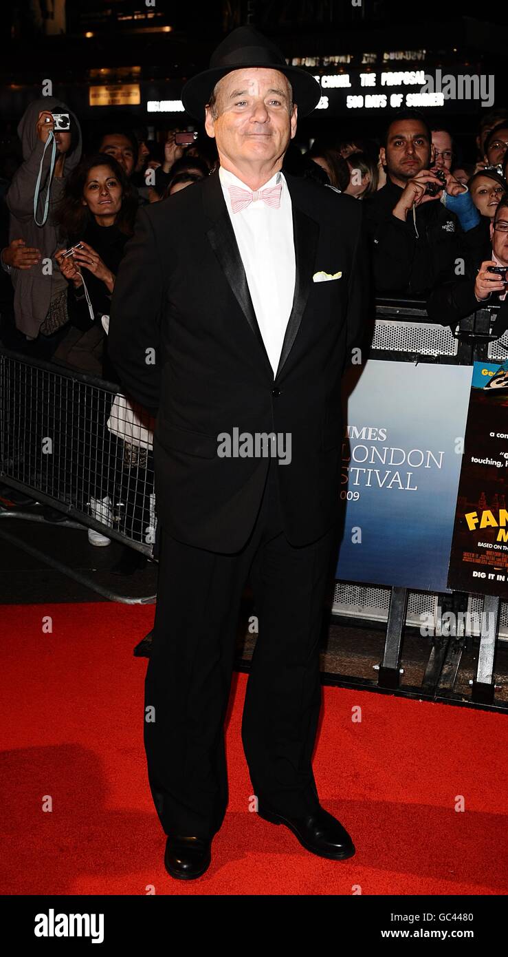 Bill Murray arrives for the world premiere of Fantastic Mr Fox during ...