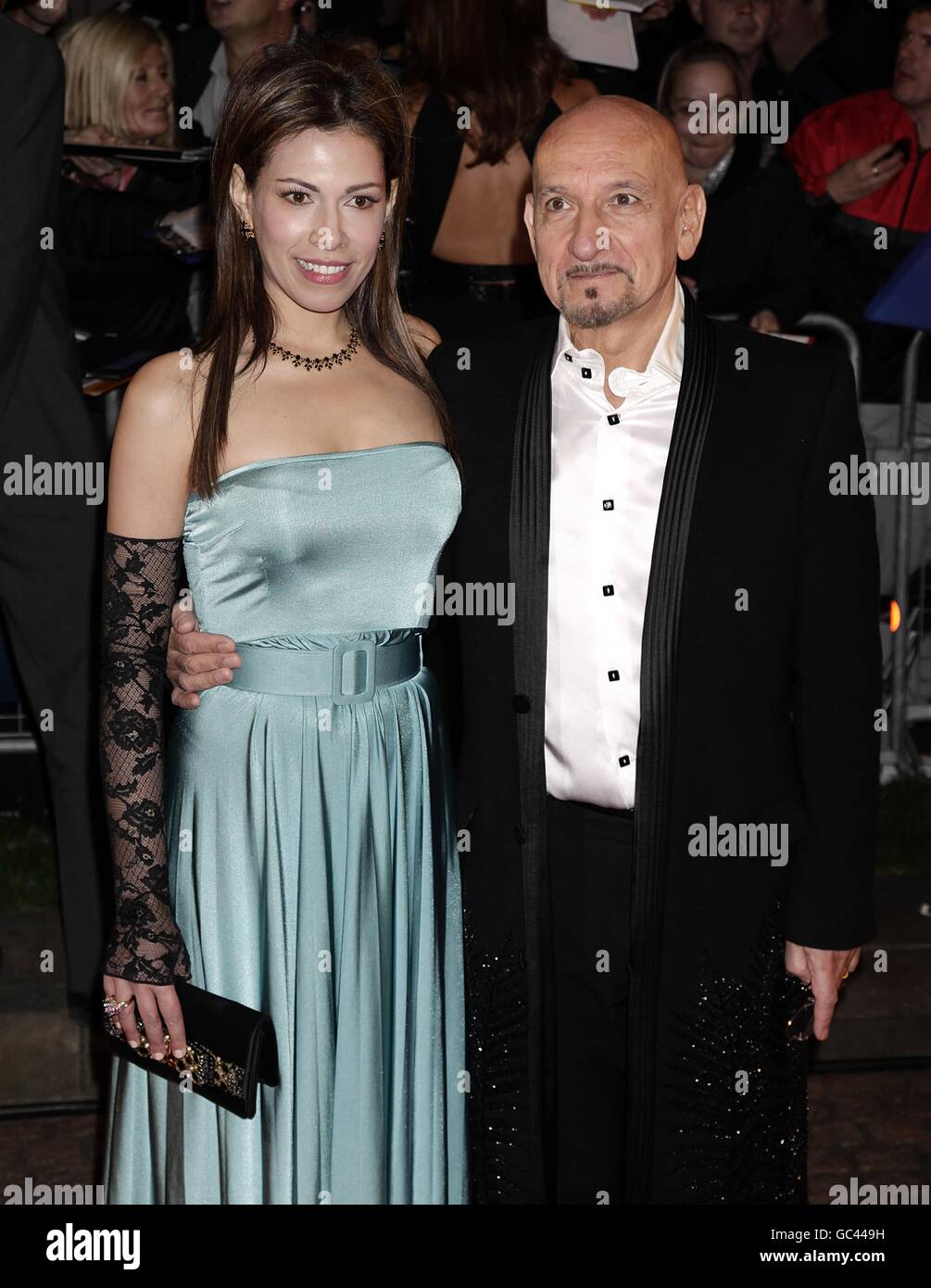 Sir Ben Kingsley and his wife Daniela Lavender arriving for the world ...
