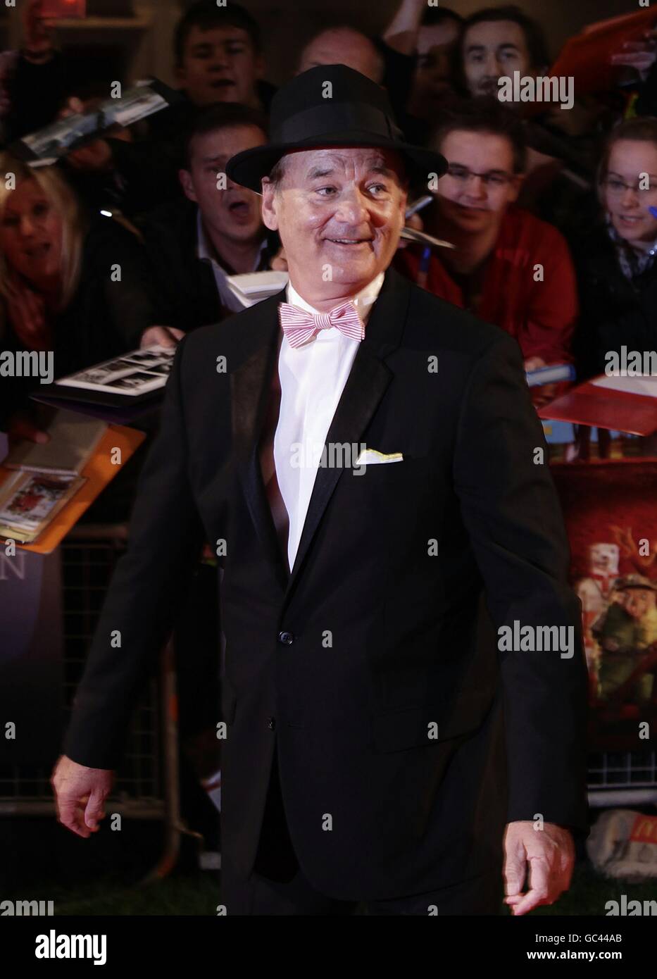 Bill Murray arriving for the world premiere of Fantastic Mr Fox during ...