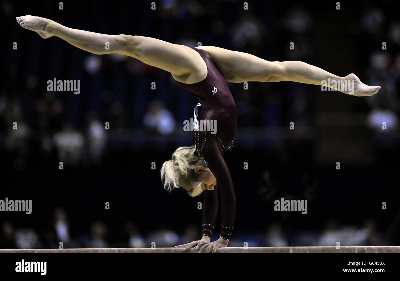 Uzbekistan's Alina Kozich performs her beam routine during the ...