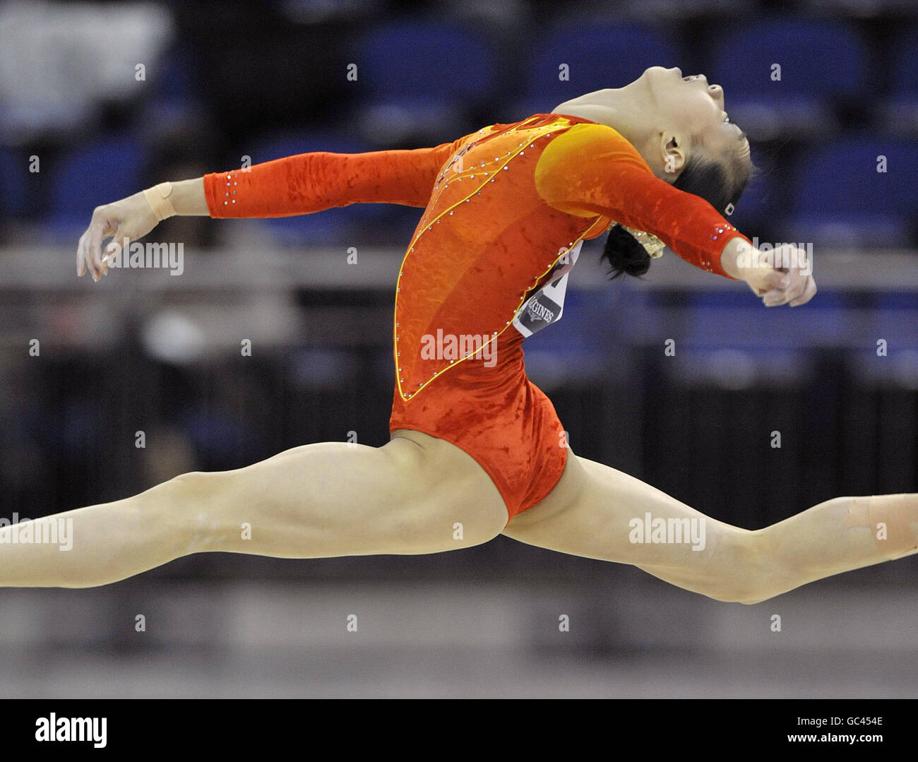 China's Yilin Yang performs her floor routine during the Gymnastics ...