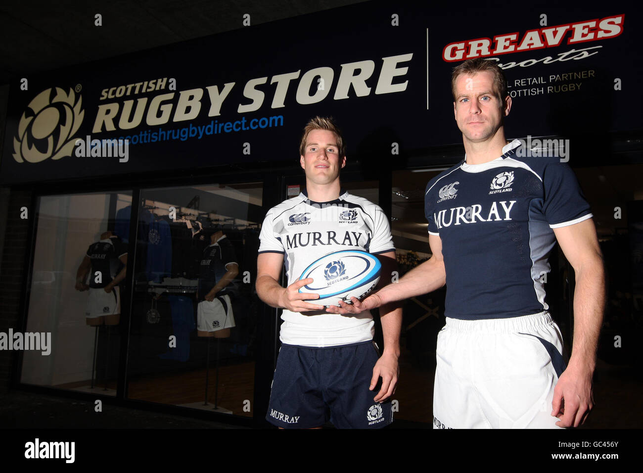 Scotland's Chris Paterson (right) and Phil Godman (left) launch the new ...