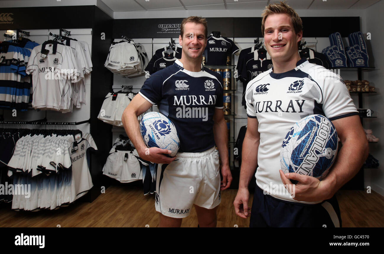 Scotland's Chris Paterson (left) and Phil Godman (right) launch the new ...