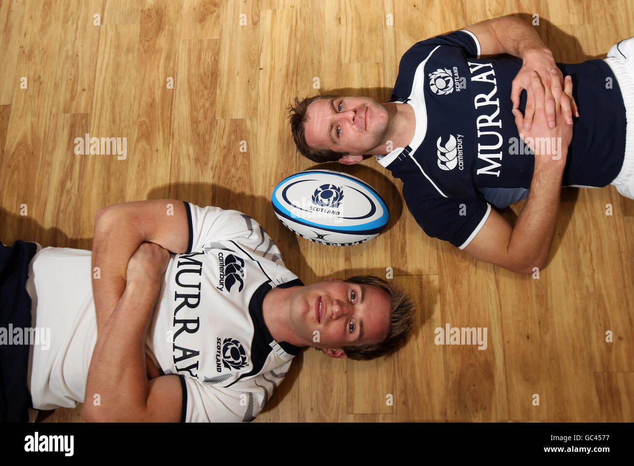 Scotland's Chris Paterson (right) and Phil Godman (left) launch the new ...
