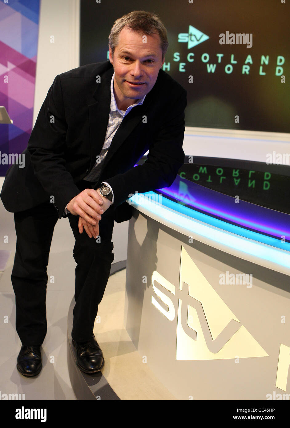 Scottish Television press conference Stock Photo - Alamy