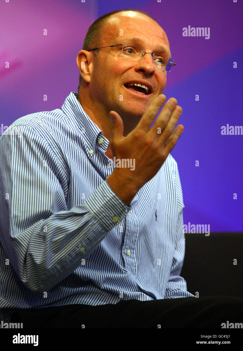 Scottish Television press conference Stock Photo - Alamy