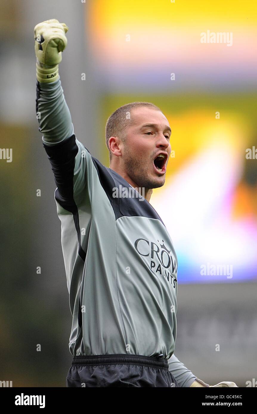 Blackburn Rovers goalkeeper Paul Robinson celebrates his sides first ...