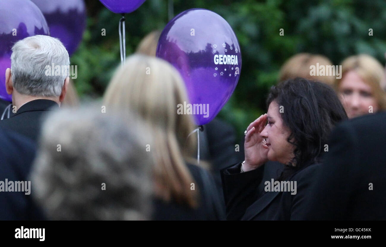 Georgia Rowe funeral Stock Photo - Alamy