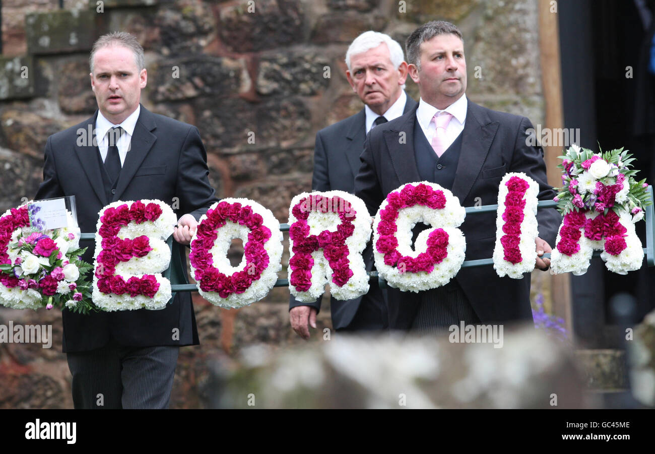 Georgia Rowe funeral Stock Photo - Alamy