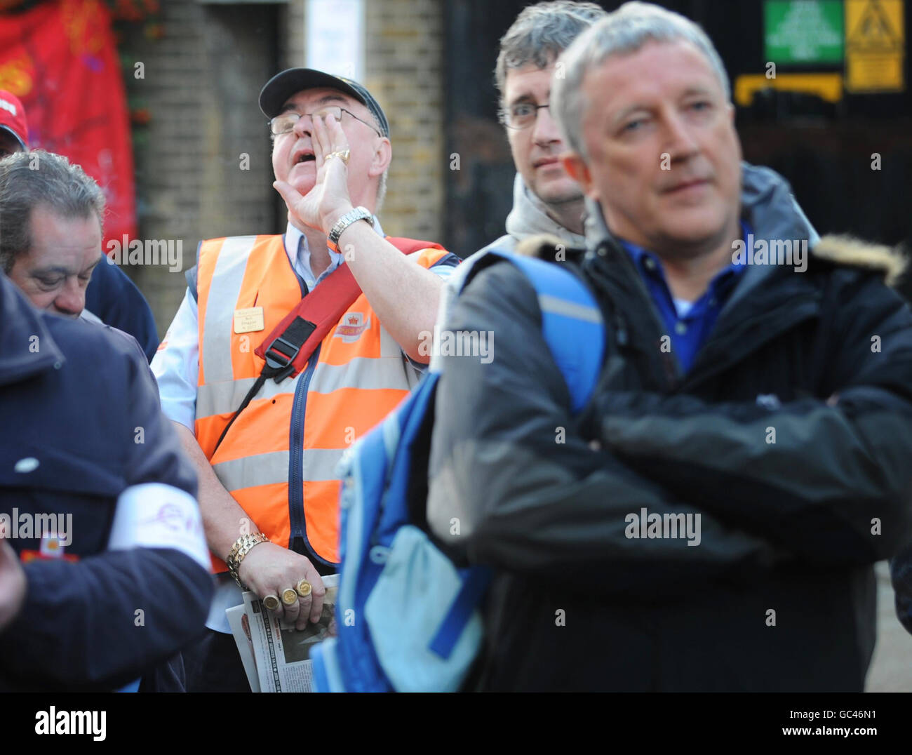 British postal service postal workers strike london hi-res stock ...