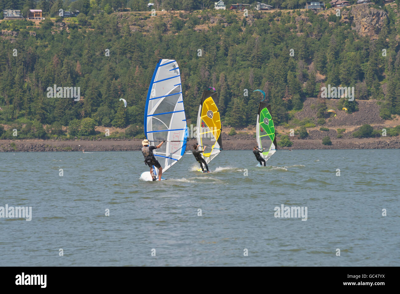 Wind surfing hood river hi-res stock photography and images - Alamy