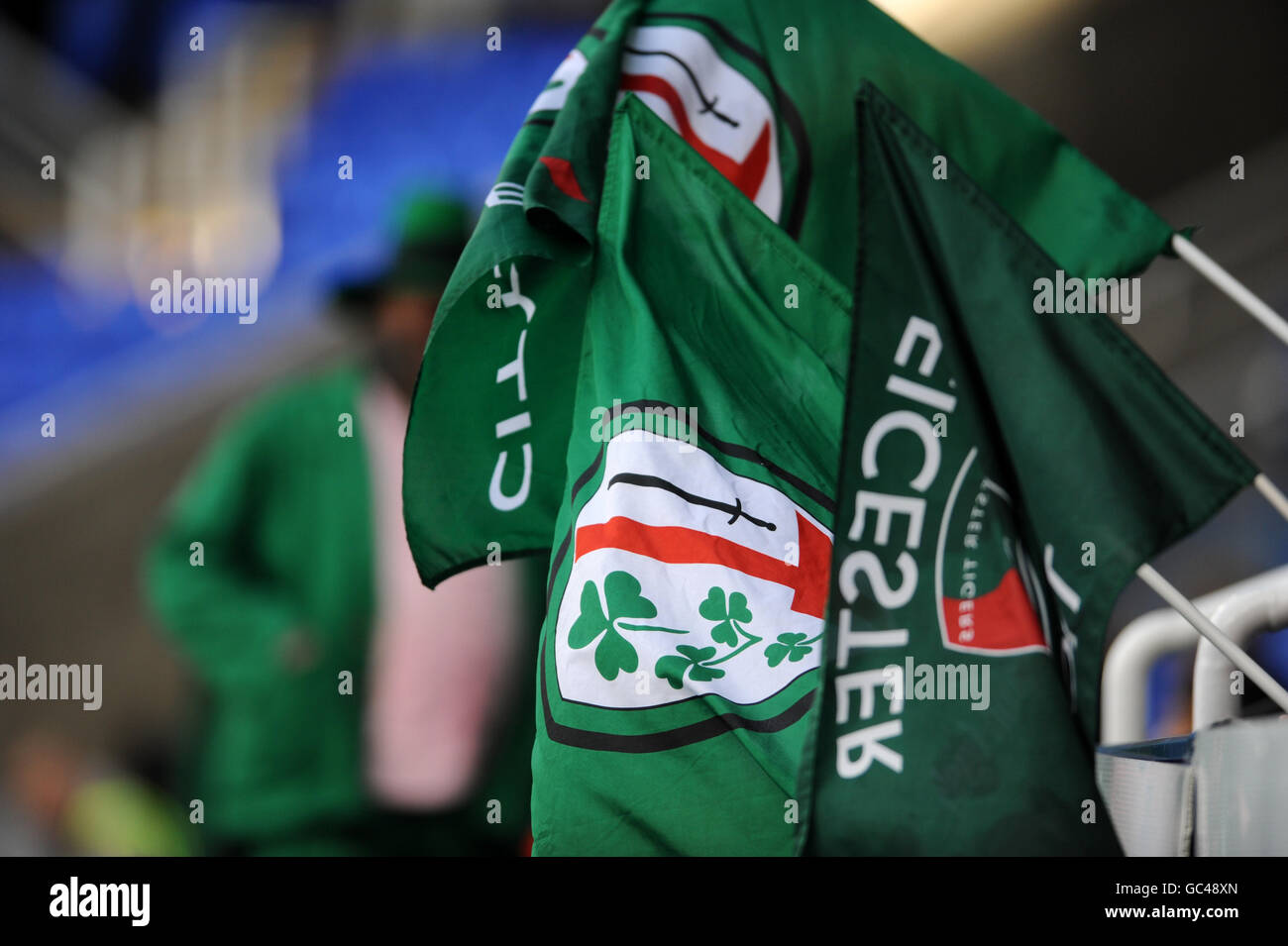 London irish fans wave flags in the stands hi-res stock photography and ...