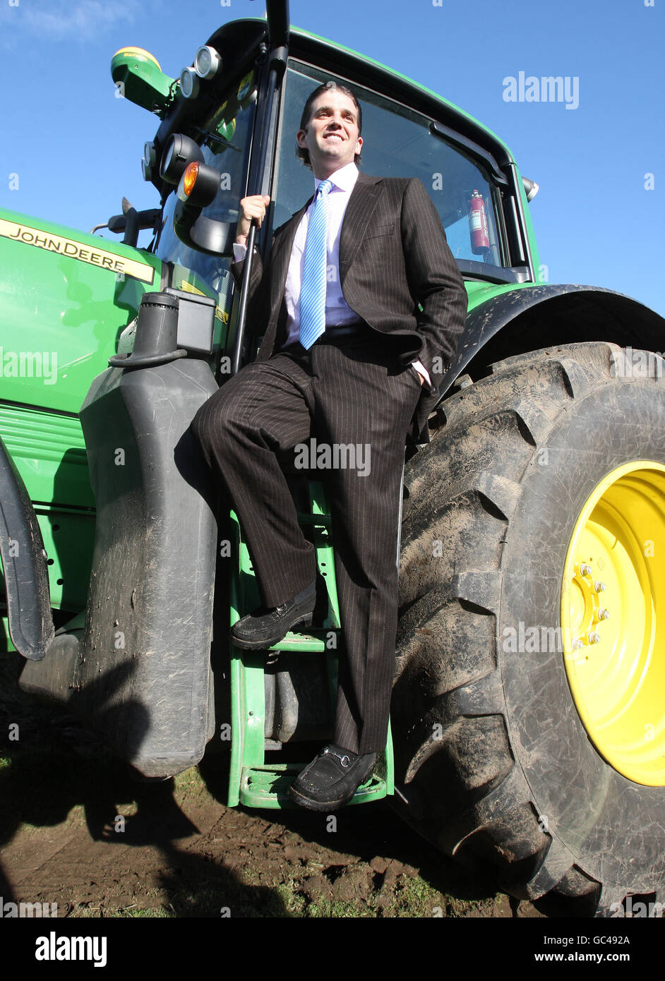 Donald Trump Jnr on the Menie Estate as construction begins on US ...