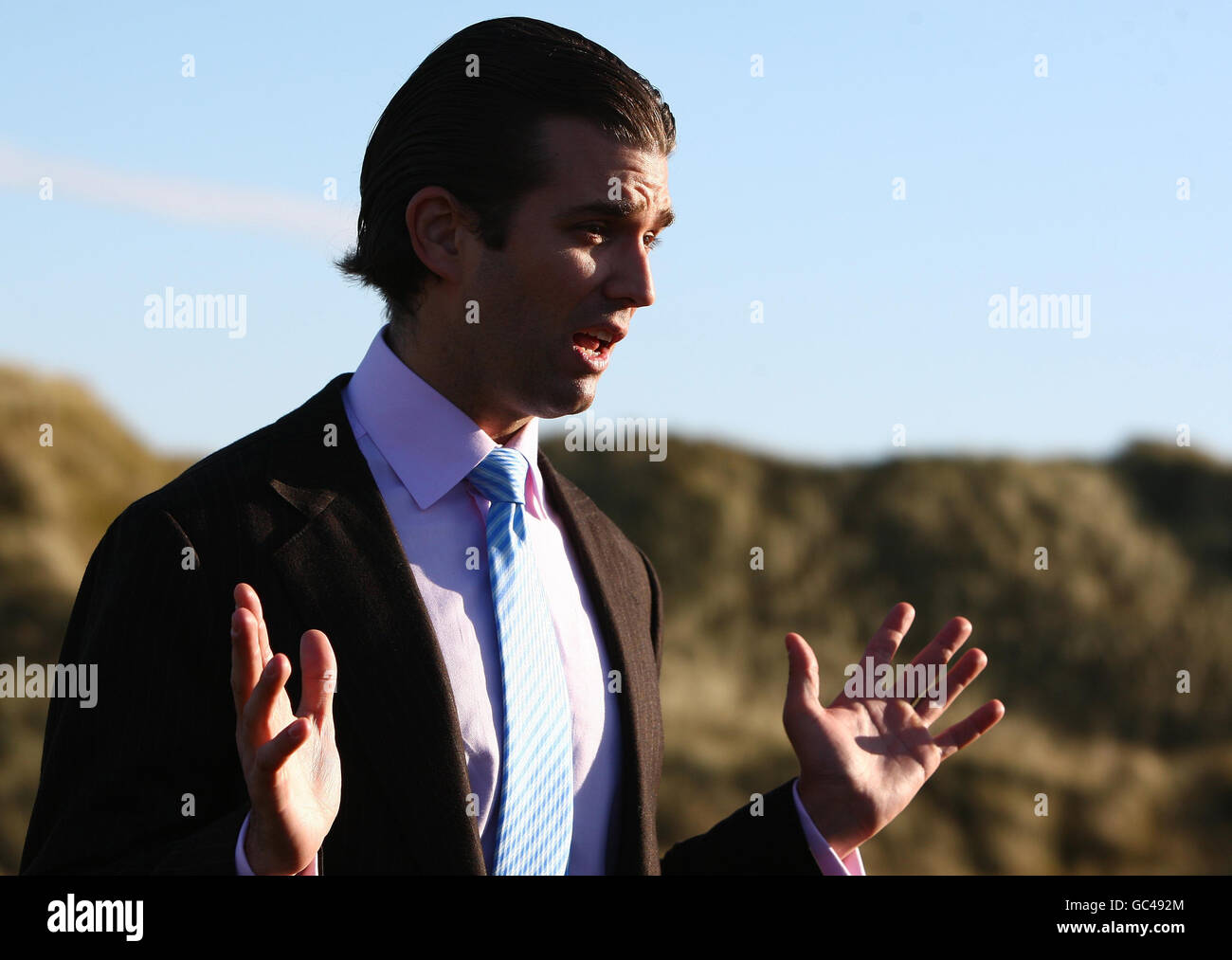 Donald Trump Jnr on the Menie Estate as construction begins on US ...