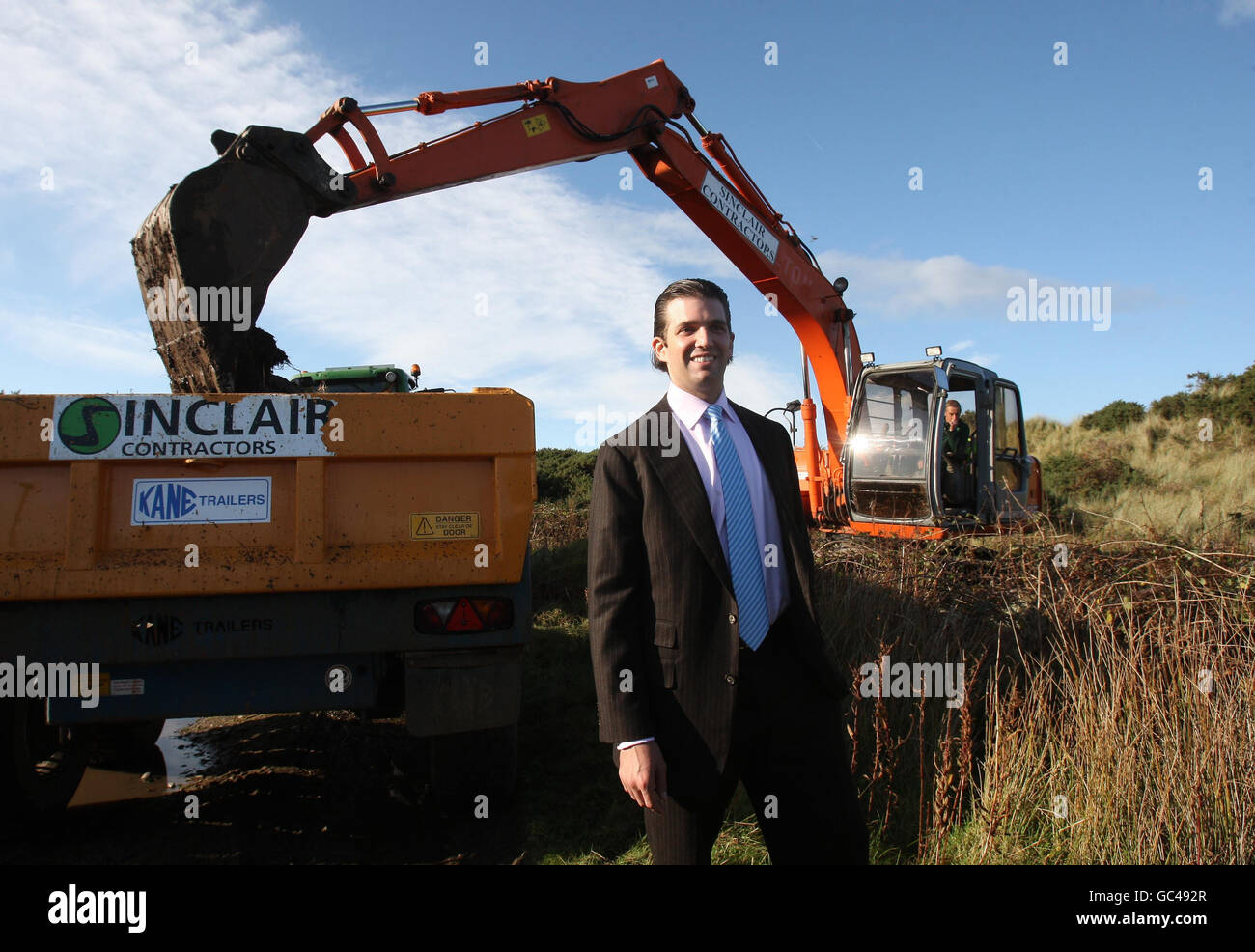 Donald Trump Jnr on the Menie Estate as construction begins on US ...