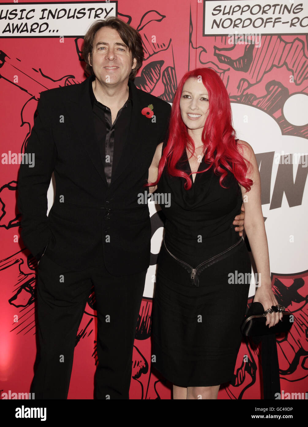 Jonathan Ross and wife Jane Goldman arriving for the MITs (Music ...