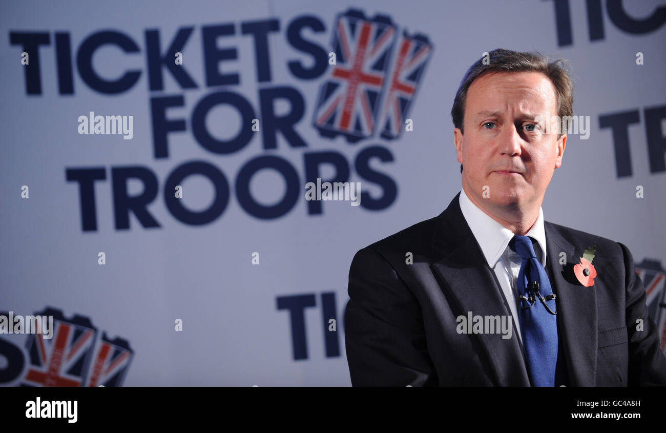 Tickets for troops scheme launch Stock Photo - Alamy