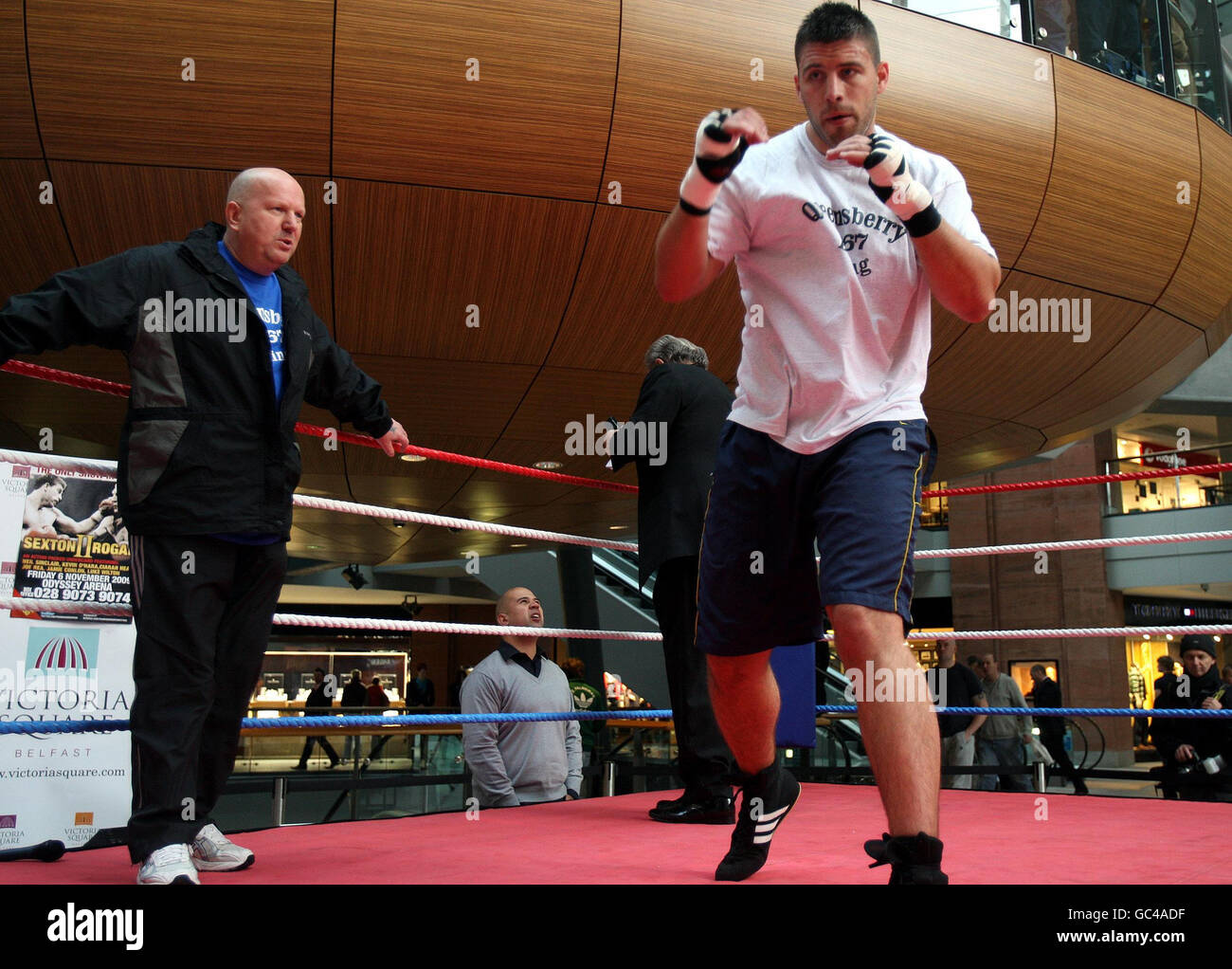 Boxing - Martin Rogan and Sam Sexton Work Out - Victoria Square ...