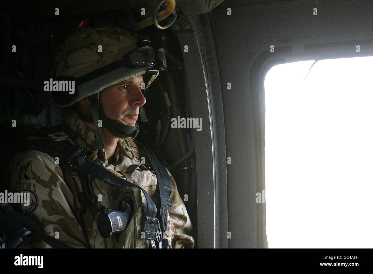 The Brigadier James Cowan, Commander Task Force Helmand on a visit to ...