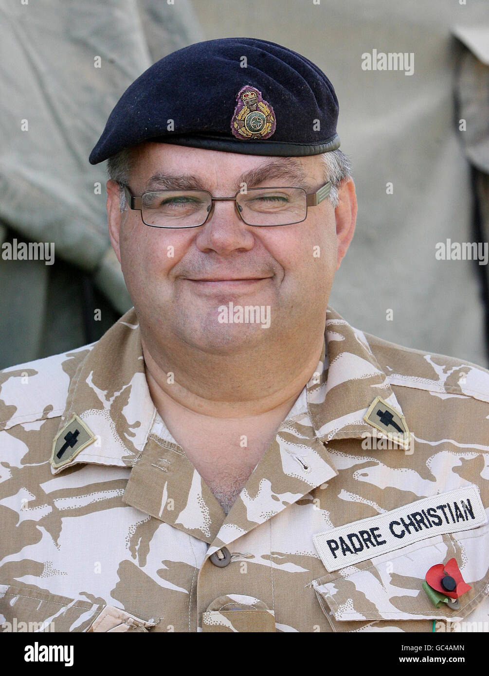 The Padre, Mark Christian at Lashkar Gah, Afghanistan Stock Photo - Alamy