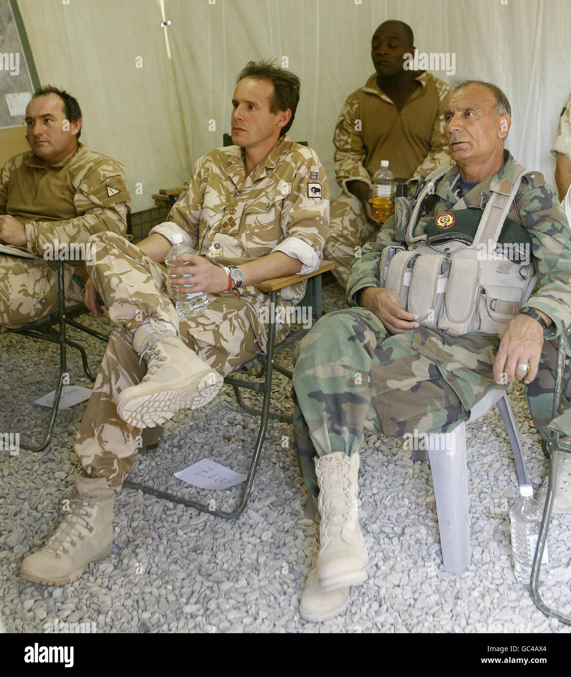 Lt. Colonel Toby Gray Coldstream Guards (left), Brigadier James Cowan ...