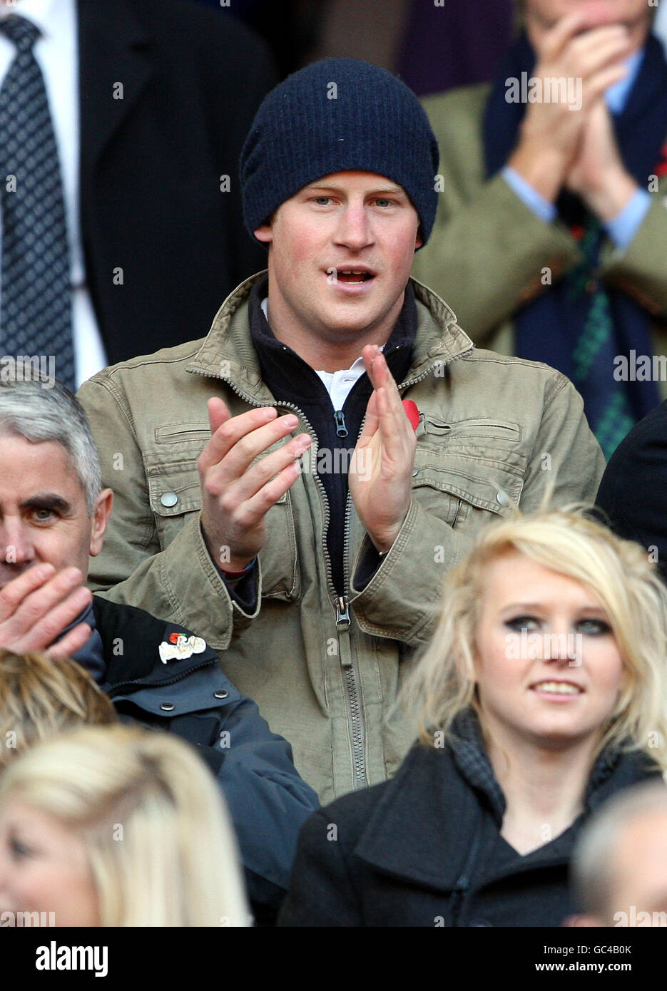 Prince harry watches from the stands hi-res stock photography and ...