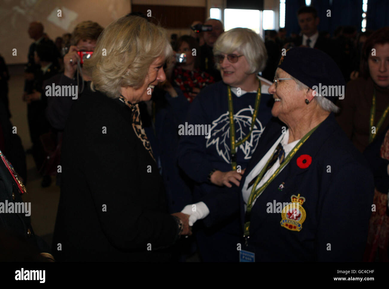 The Duchess of Cornwall meets Jean Cameron, who has been in the ...