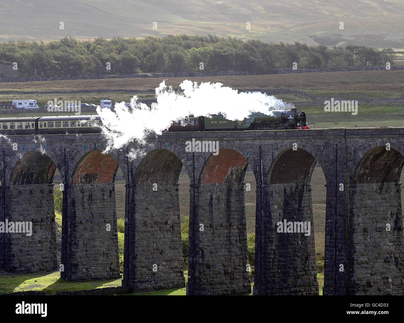 Tornado steam locomotive Stock Photo - Alamy