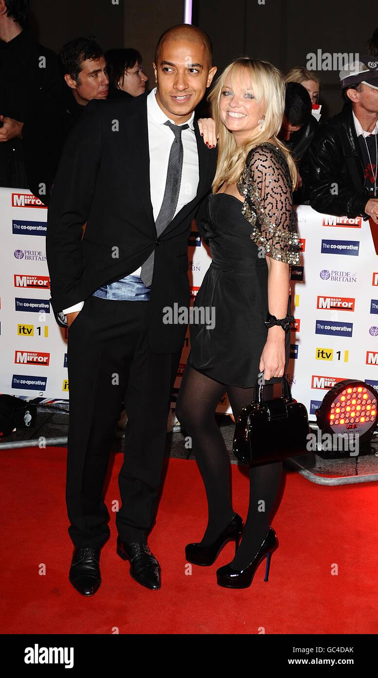 Emma Bunton and boyfriend Jade Jones arrive for the Daily Mirror's ...