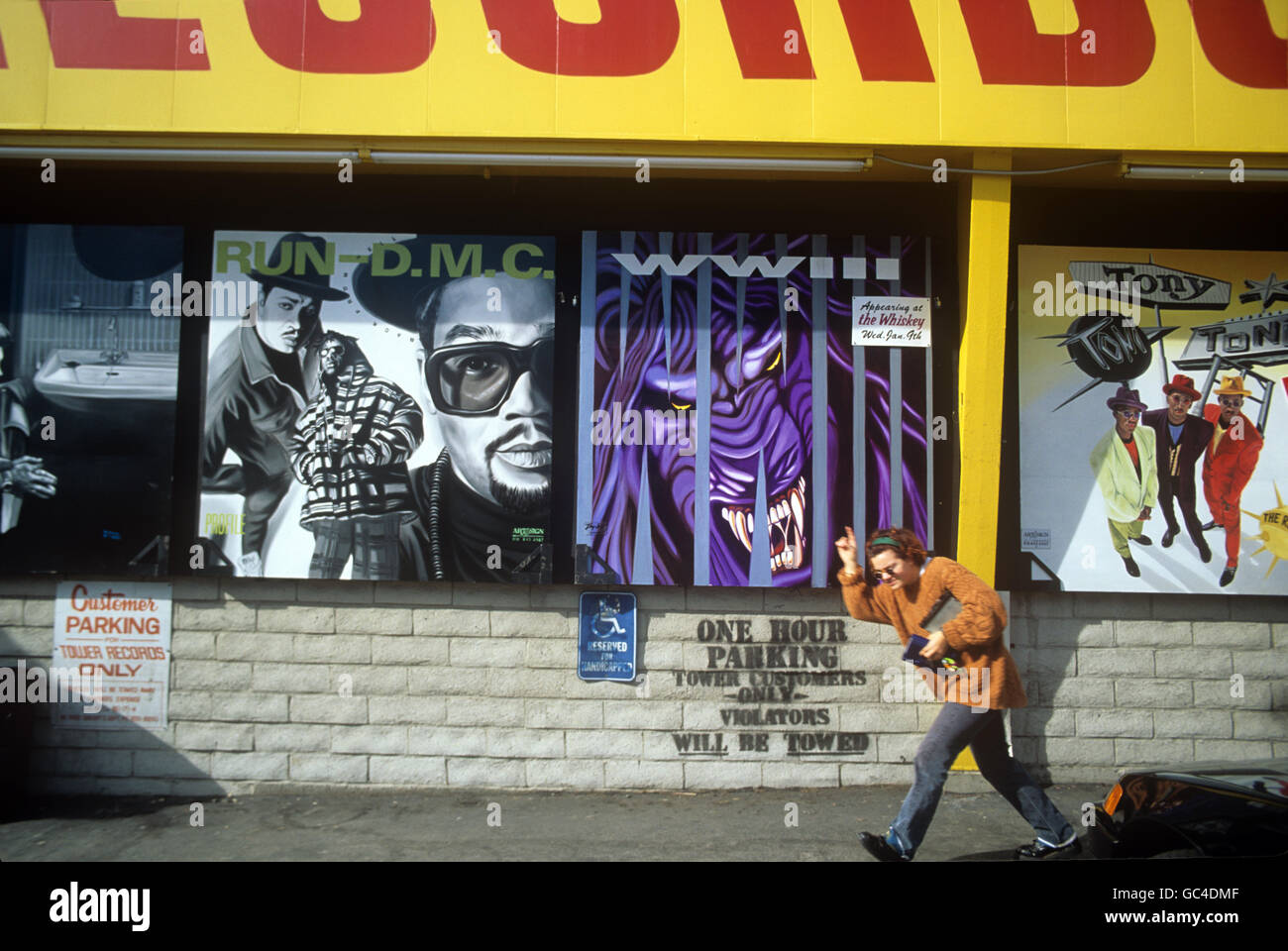 Tower Records on the Sunset Strip circa 1991 Stock Photo - Alamy
