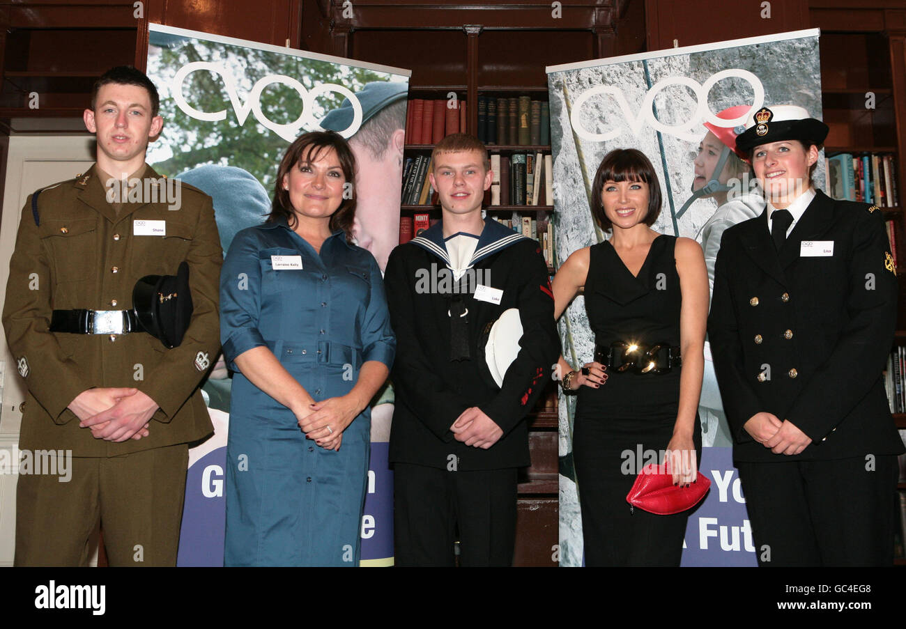 Dannii Minogue (second right), presenter Lorraine Kelly (second left ...