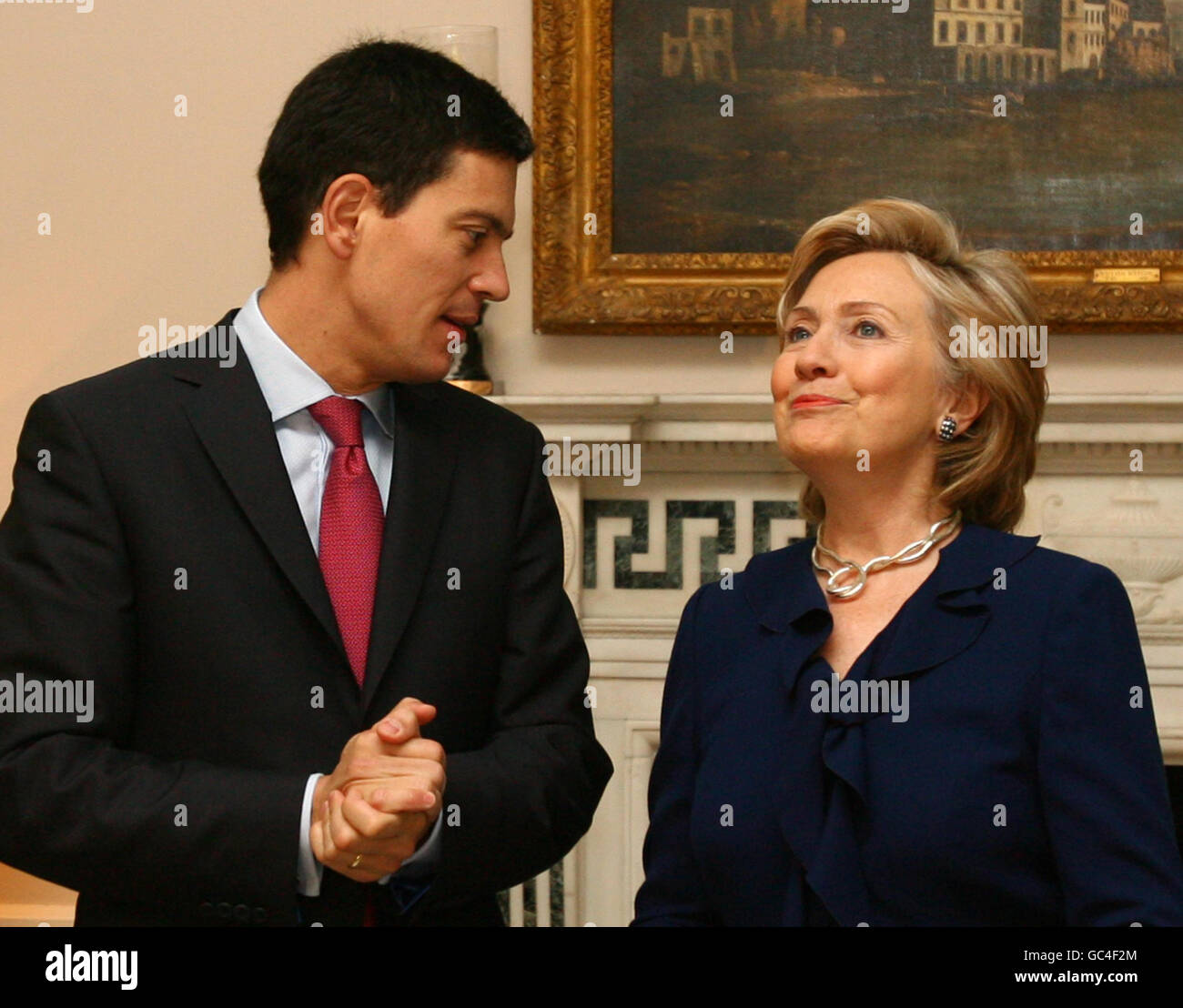 Hillary Clinton Europe tour Stock Photo - Alamy